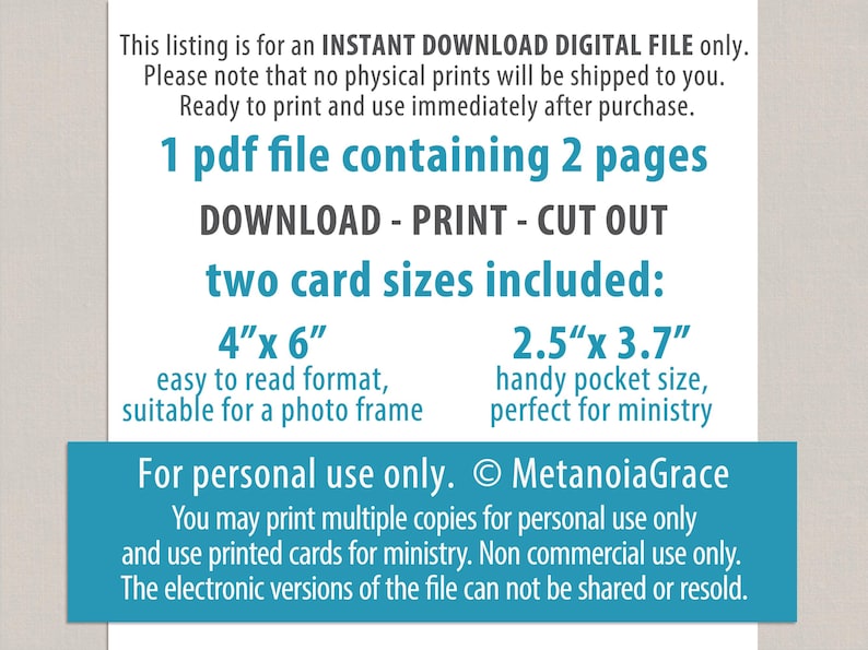 Nicene Creed, Apostles Creed, Printable Creed Prayer Cards, I Believe ...