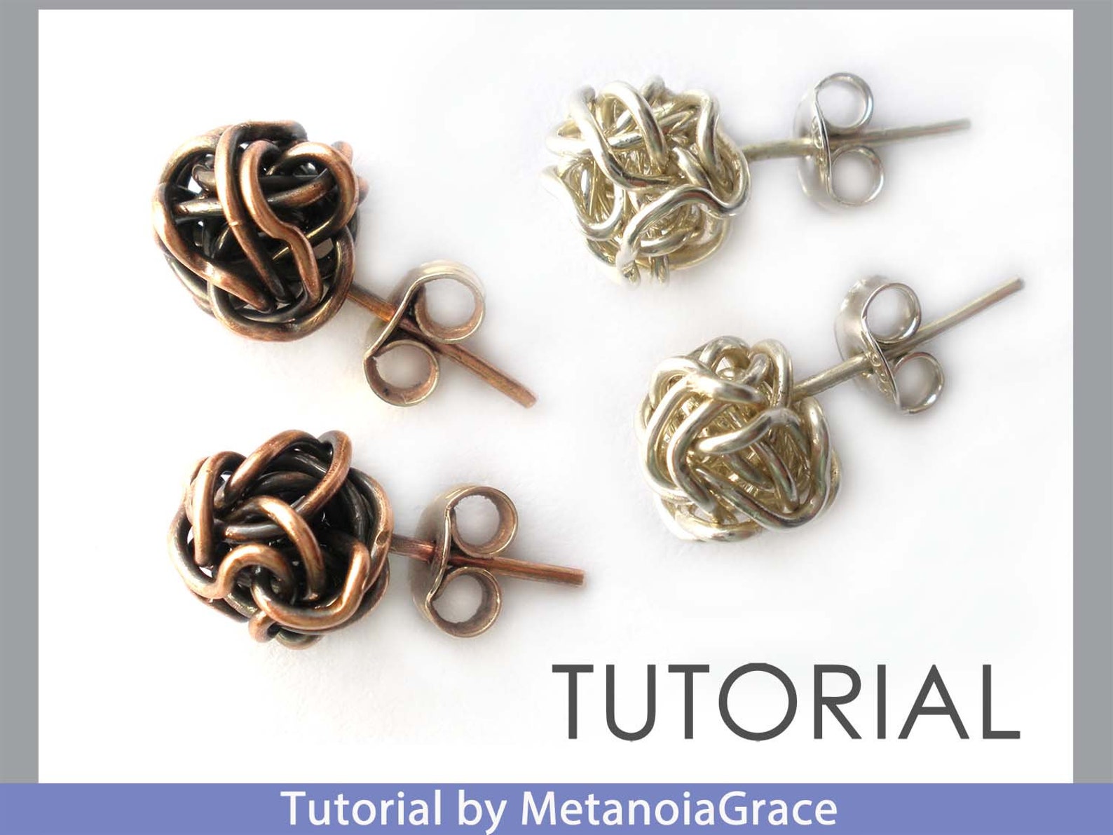Wire Earrings Tutorial Wire Wrapping Tutorial Wire Knot - Etsy
