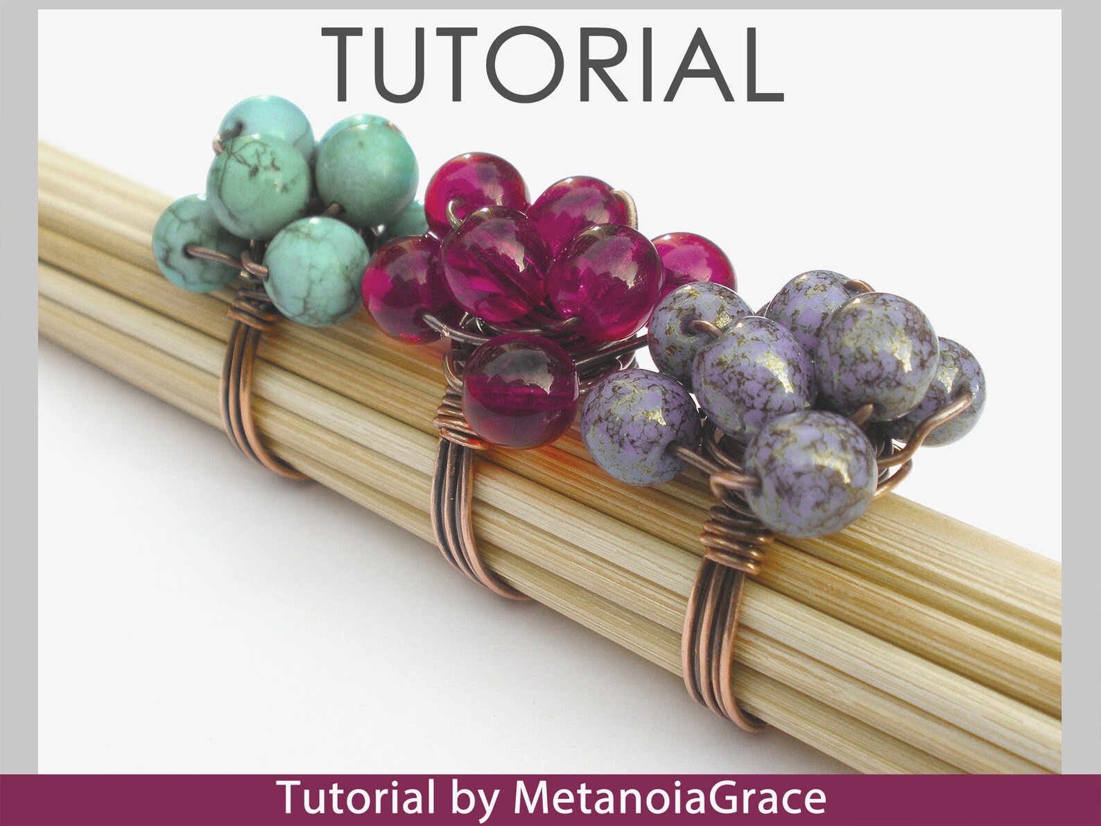 Wirewrapped Ring Tutorial, Beading Jewelry Tutorial, Cluster Ring ...