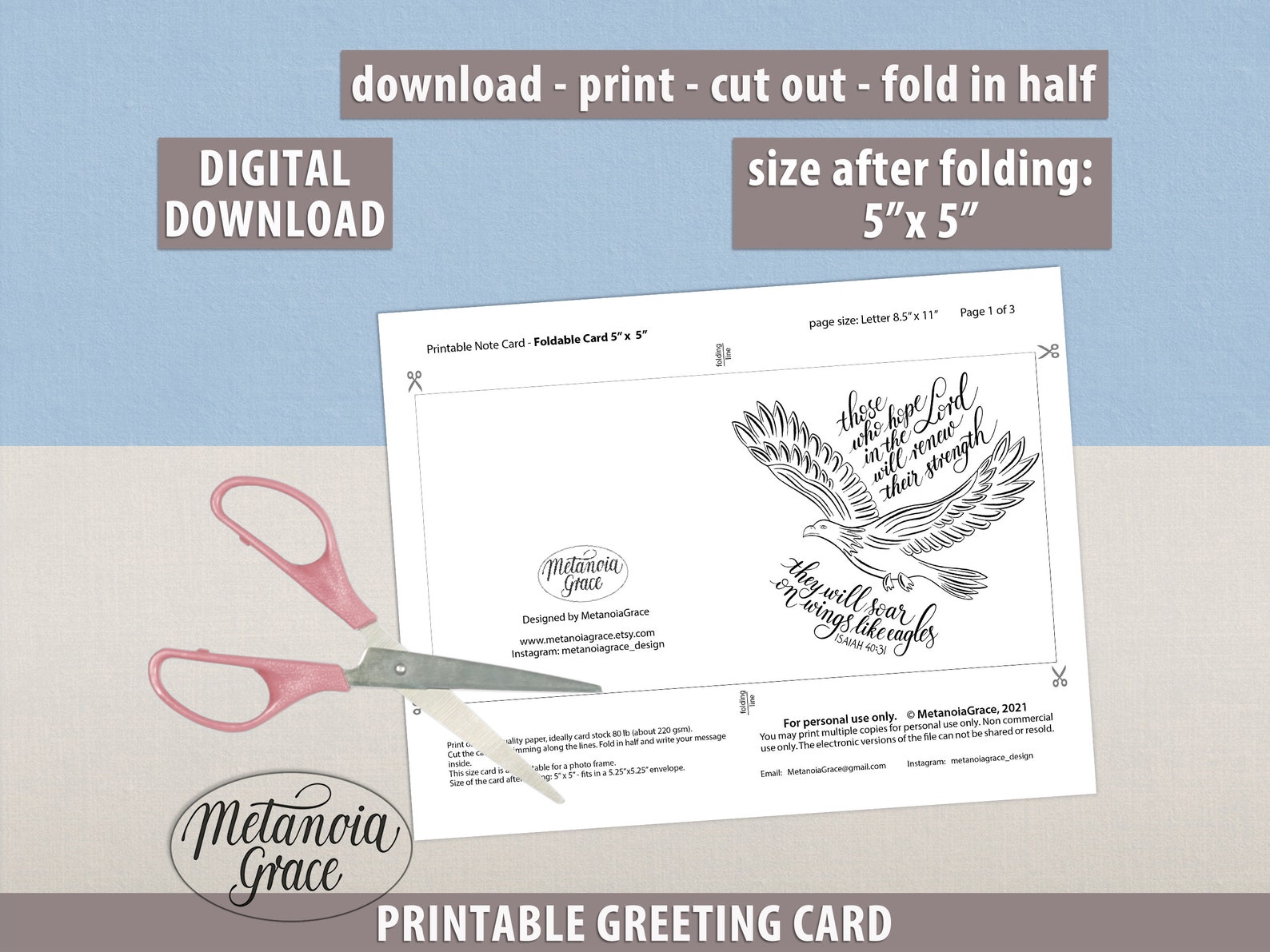 Isaiah 40:31 Soar on Wings Like Eagles Printable Bible Verse - Etsy UK