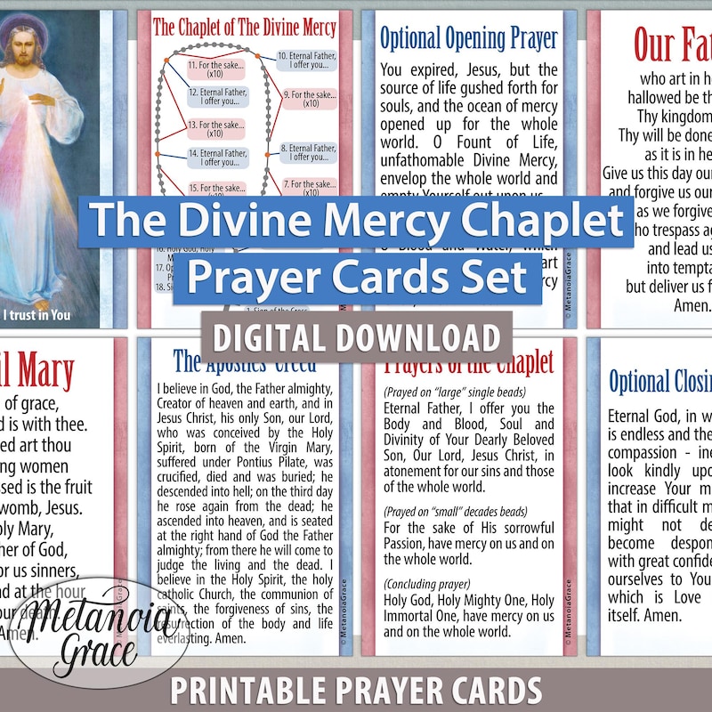 Divine Mercy Chaplet - Etsy