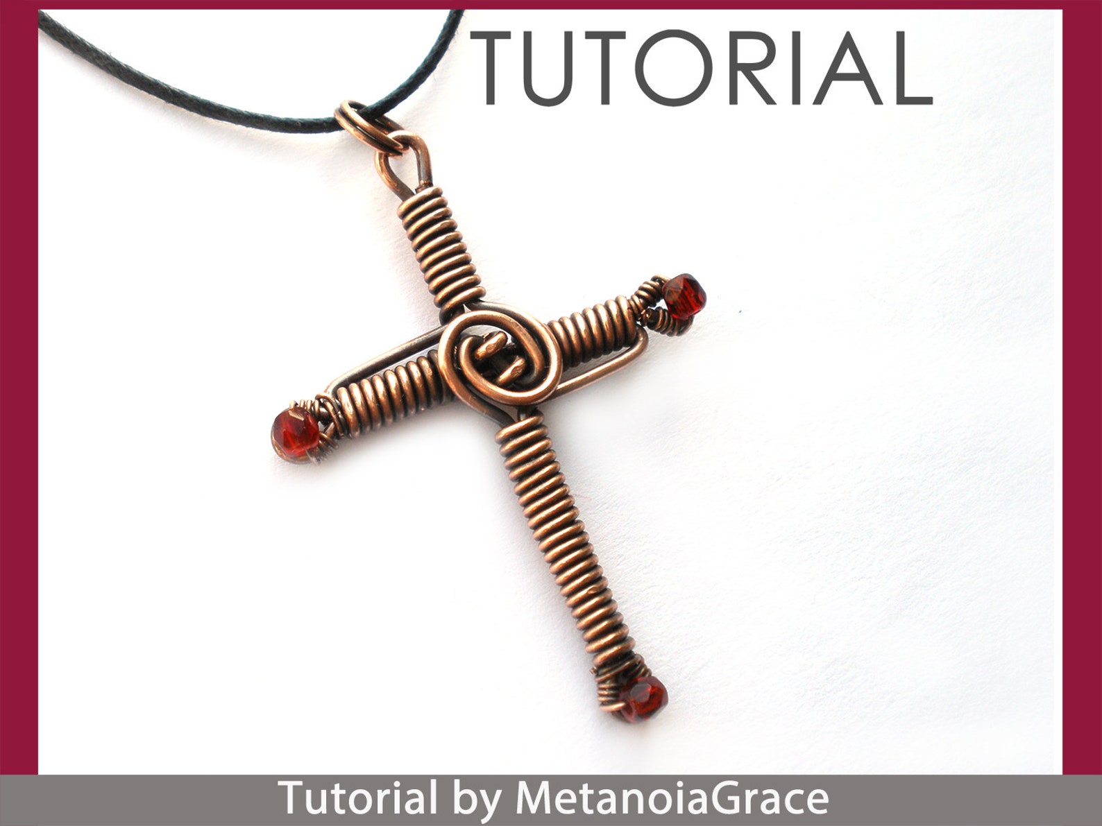 Cross Tutorial, Wire Cross Pattern, Wire Wrapping Pendant Tutorial ...