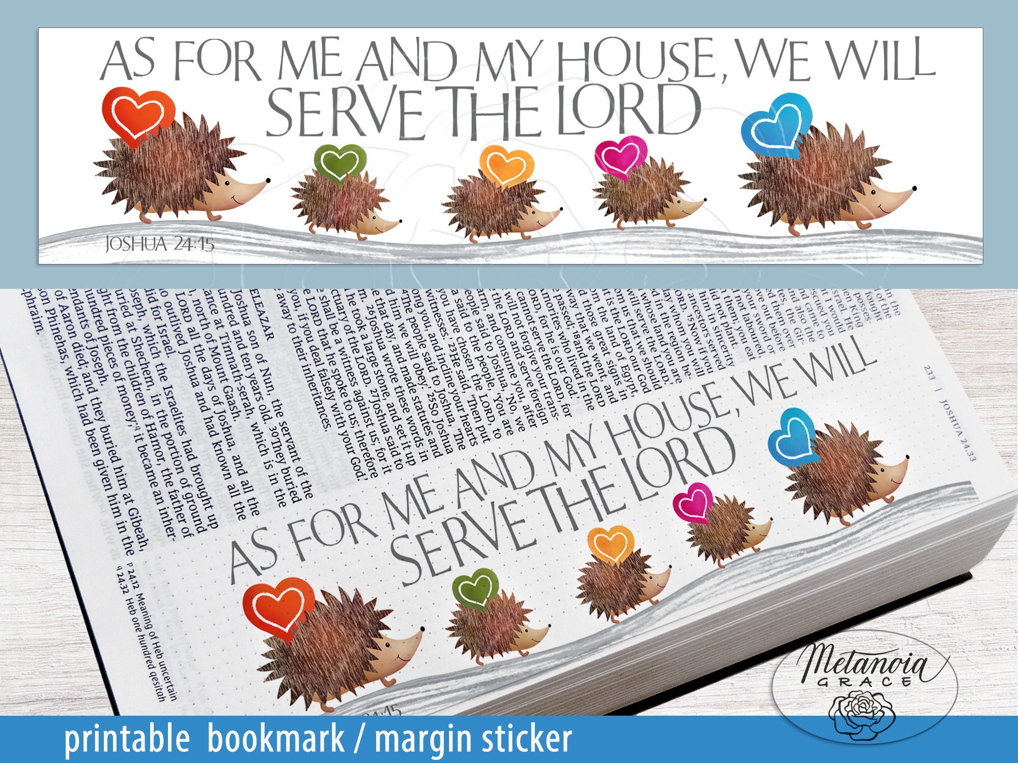 As for Me and My House We Will Serve the Lord Joshua 24:15 - Etsy