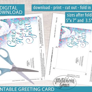 Confirmation Card, on Your Confirmation, Printable Note Card Come Holy ...