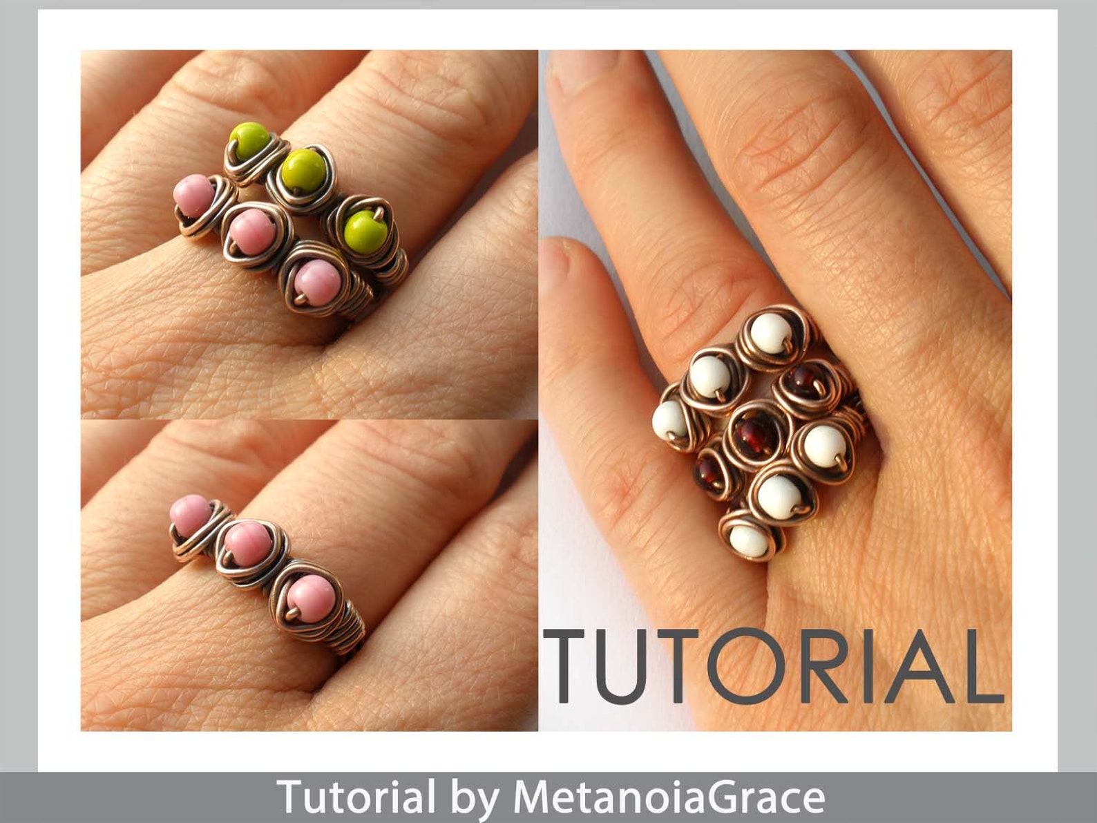 Wire Ring Tutorial Wire Jewelry Pattern Beading Ring - Etsy