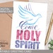 Confirmation Card, Come Holy Spirit Printable Note Card, on Your ...