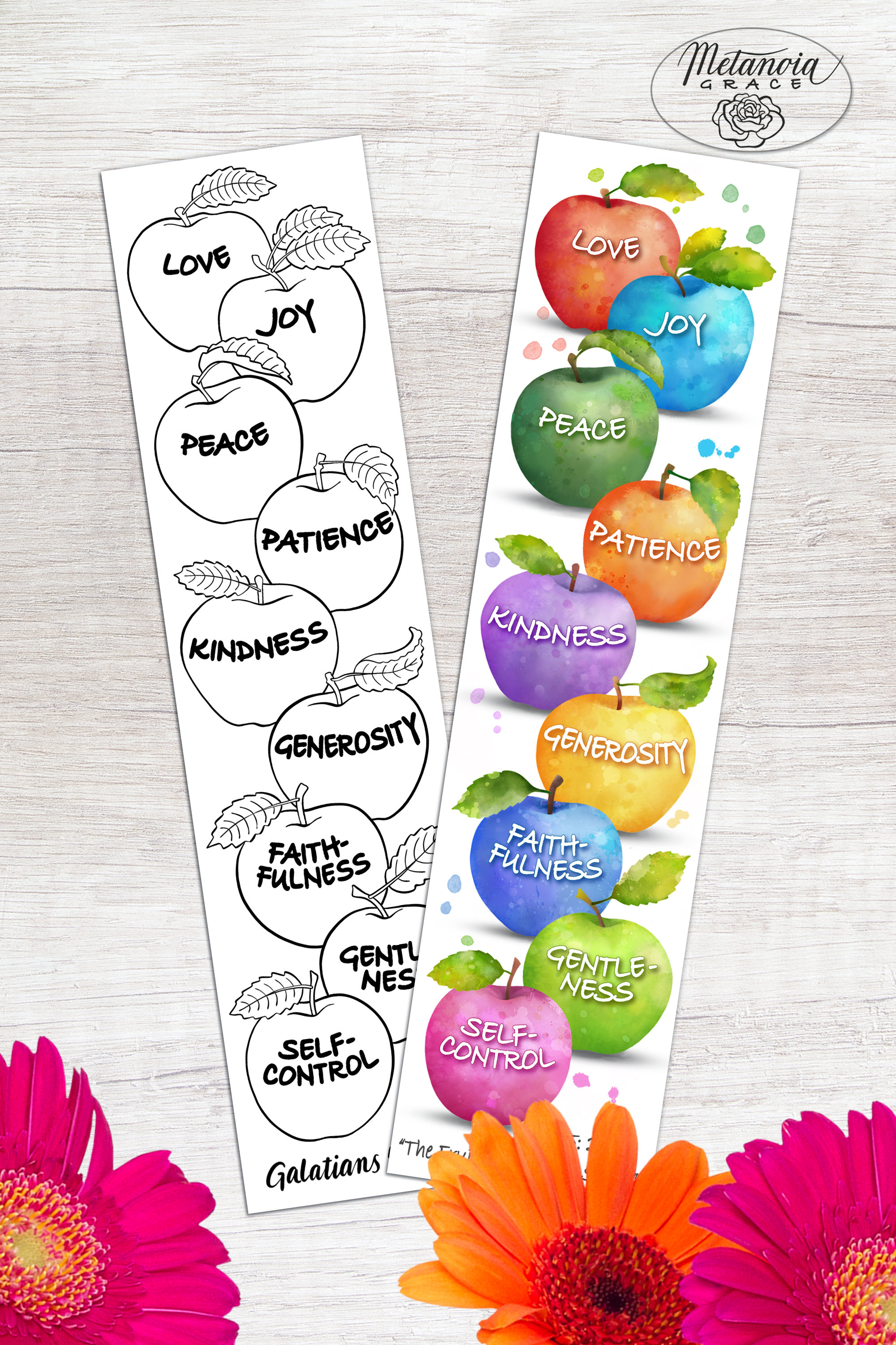 Fruit of the Spirit Bible Journaling Holy Spirit Bookmark | Etsy