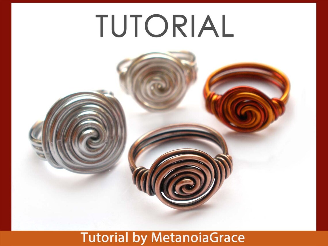Spiral Ring Tutorial Rosette Ring Tutorial Knot Ring - Etsy