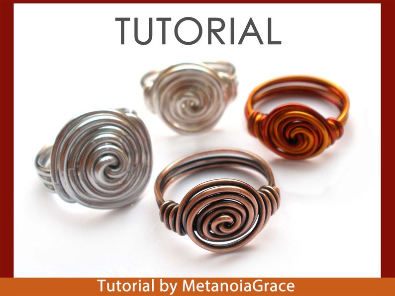 Spiral Ring Tutorial Rosette Ring Tutorial Knot Ring - Etsy