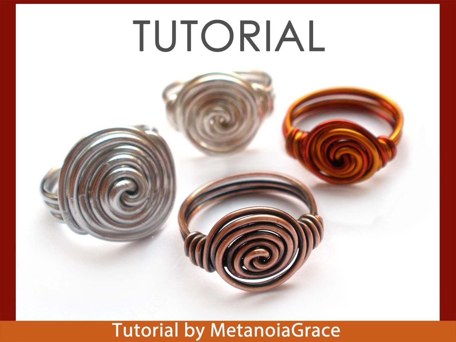 Spiral Ring Tutorial, Rosette Ring Tutorial, Knot Ring Tutorial, Rose ...