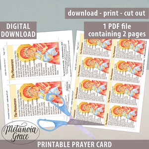 Memorare Prayer, Printable Prayer Card, Remember O Most Gracious Virgin ...