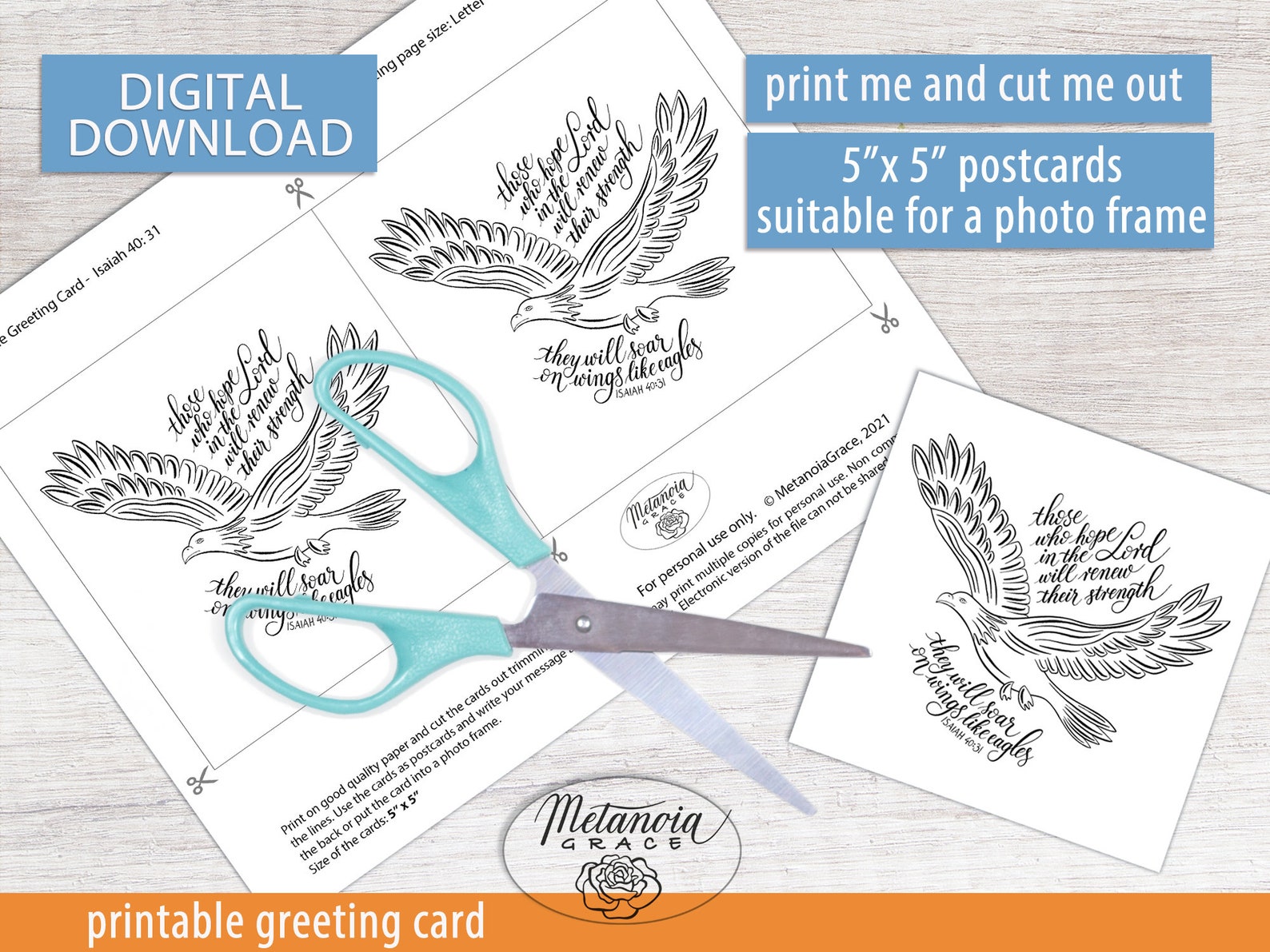 Isaiah 40:31 Soar on Wings Like Eagles Eagle Wings Soar - Etsy