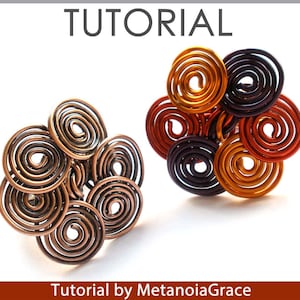 Spiral Ring Tutorial, Wire Wrapping Ring Tutorial, Rosette Ring Tutorial, Twist Ring, Beaded ...