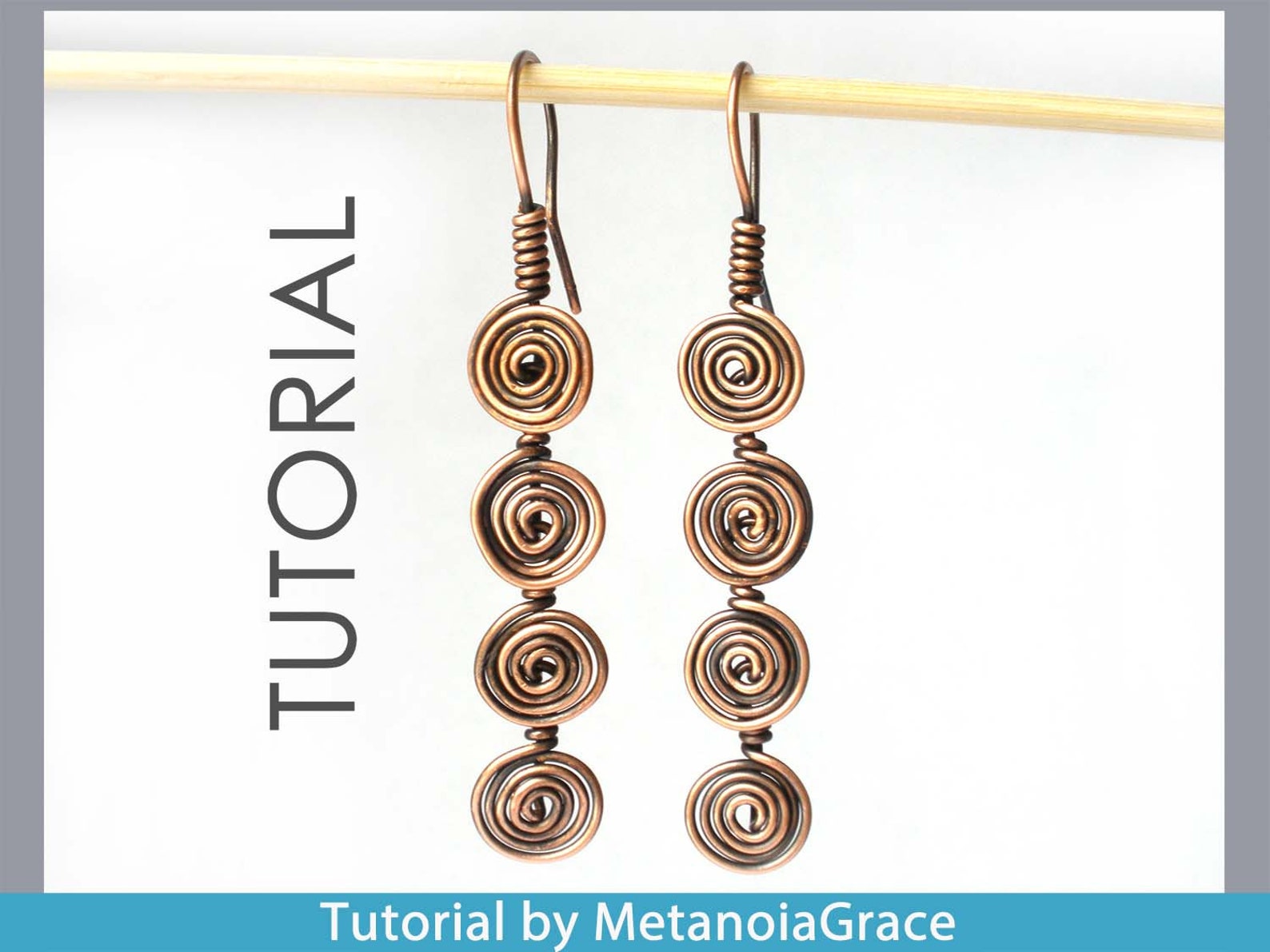 Wire Jewelry Tutorial, Wire Wrapping Tutorial, Long Earrings Tutorial ...