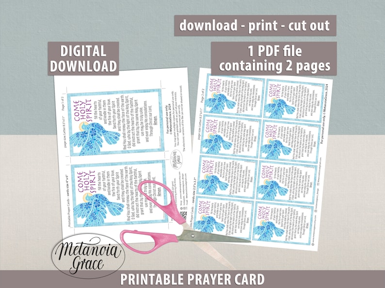 Come Holy Spirit Fill the Hearts of Your Faithful, Printable Pentecost ...