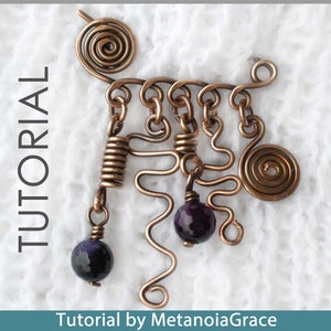 Wire Wrapping Shawl Pin Tutorial, Spiral Pin Brooch Tutorial, Scarf Pin ...