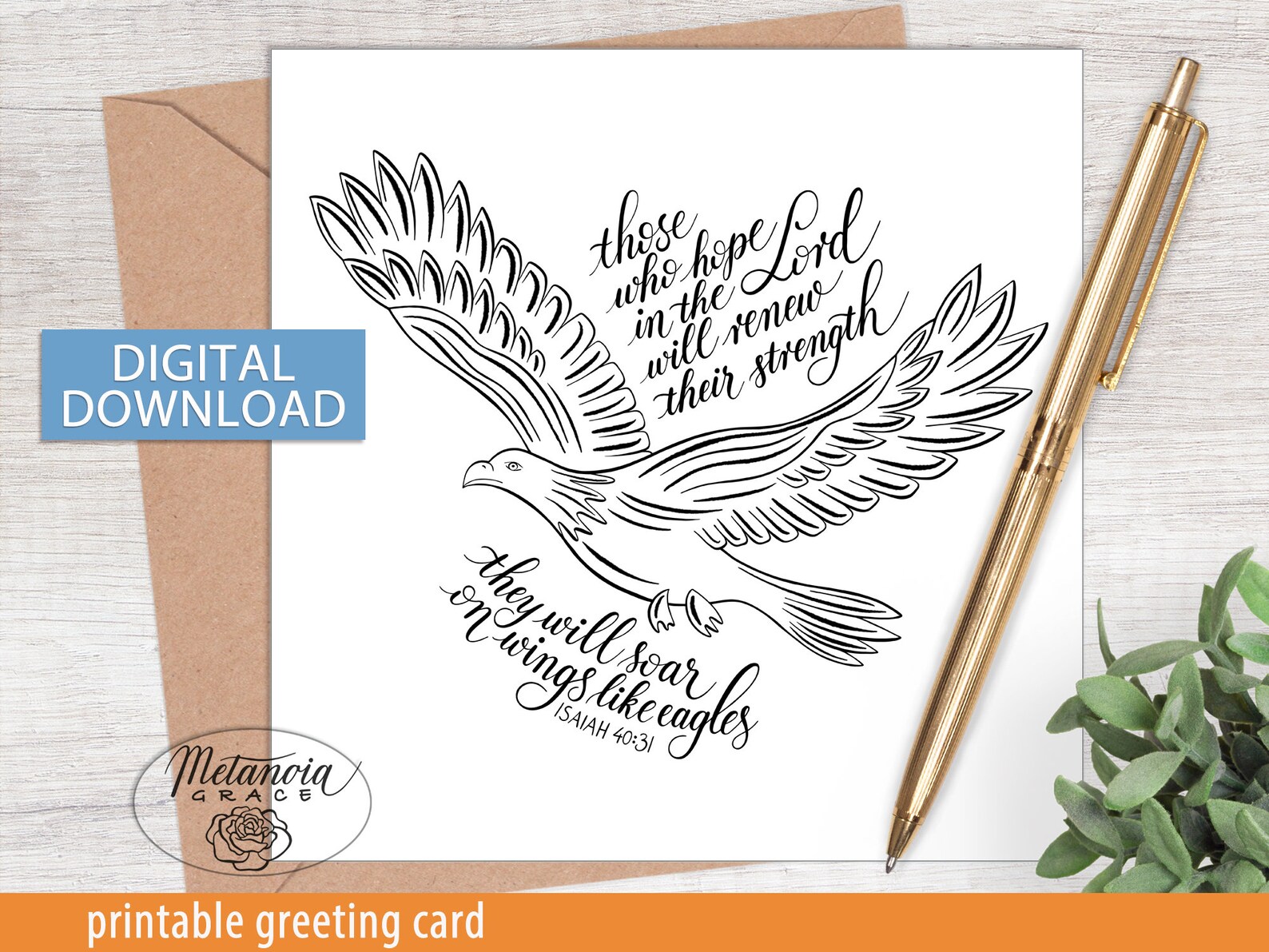 Isaiah 40:31 Soar on Wings Like Eagles Eagle Wings Soar - Etsy