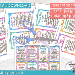 Popular Catholic Prayers Bundle, 16 Printable Prayer Cards, Daily ...