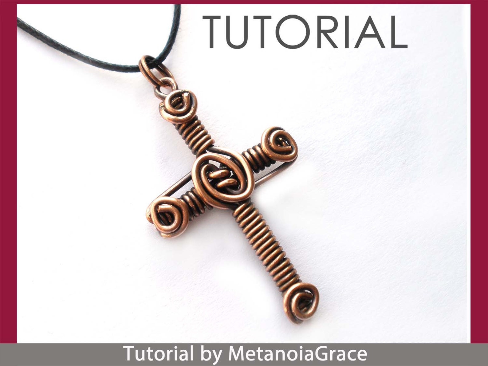 Cross Tutorial Wire Cross Pattern Wire Wrapping Pendant - Etsy