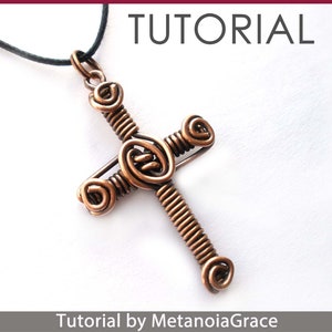 Cross Tutorial, Wire Cross Pattern, Wire Wrapping Pendant Tutorial ...