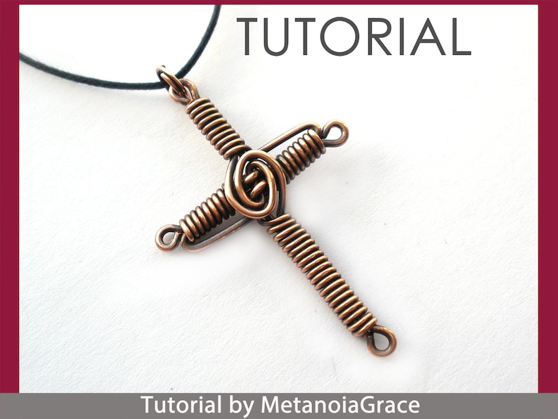 Cross Tutorial, Wire Cross Pattern, Wire Wrapping Pendant Tutorial ...