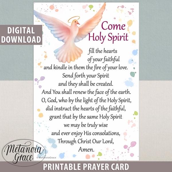 Come Holy Spirit - Etsy
