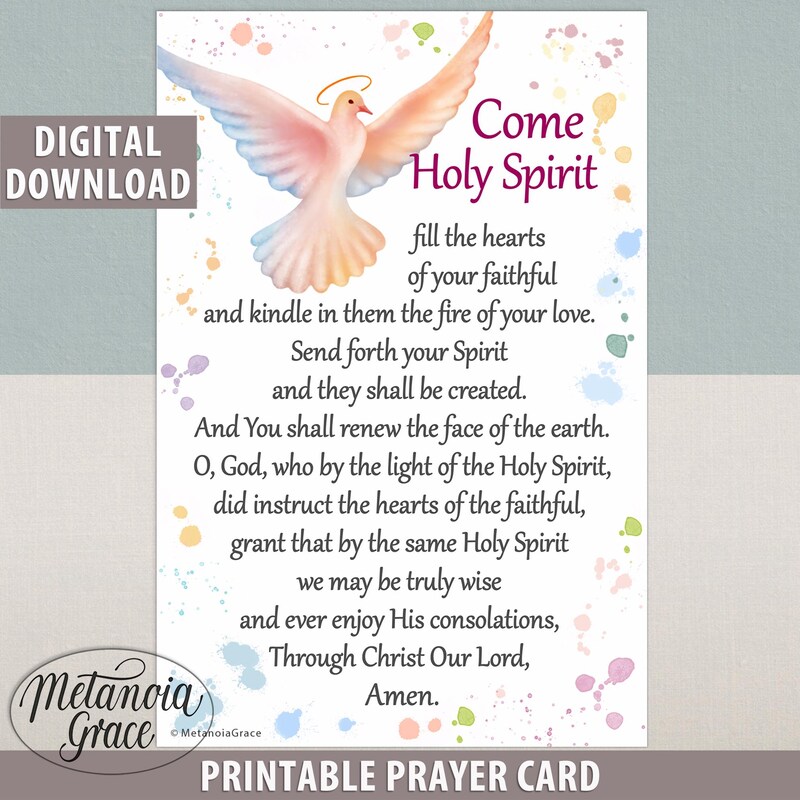 Come Holy Spirit - Etsy