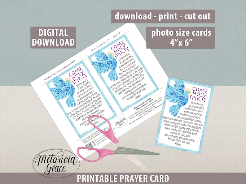 Come Holy Spirit Fill the Hearts of Your Faithful, Printable Pentecost ...