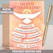Gifts of the Holy Spirit Note Card, Printable Confirmation Card ...