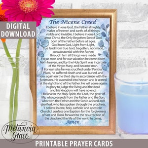Nicene Creed, Apostles Creed, Printable Creed Prayer Cards, I Believe ...