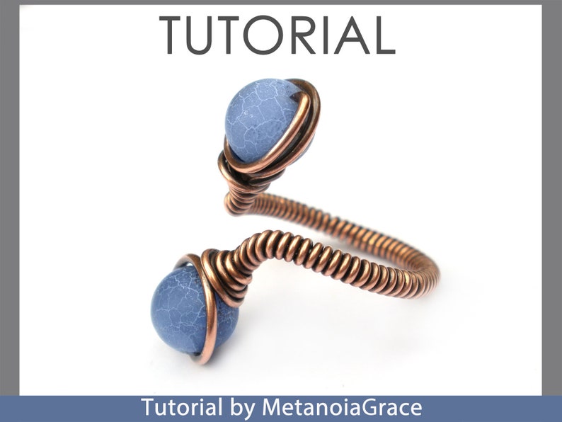 Wire Jewelry Tutorial Beaded Ring Tutorial Wire Wrapping - Etsy