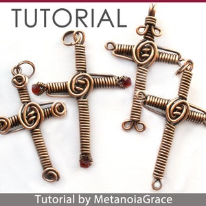 Cross Tutorial, Wire Cross Pattern, Wire Wrapping Pendant Tutorial ...