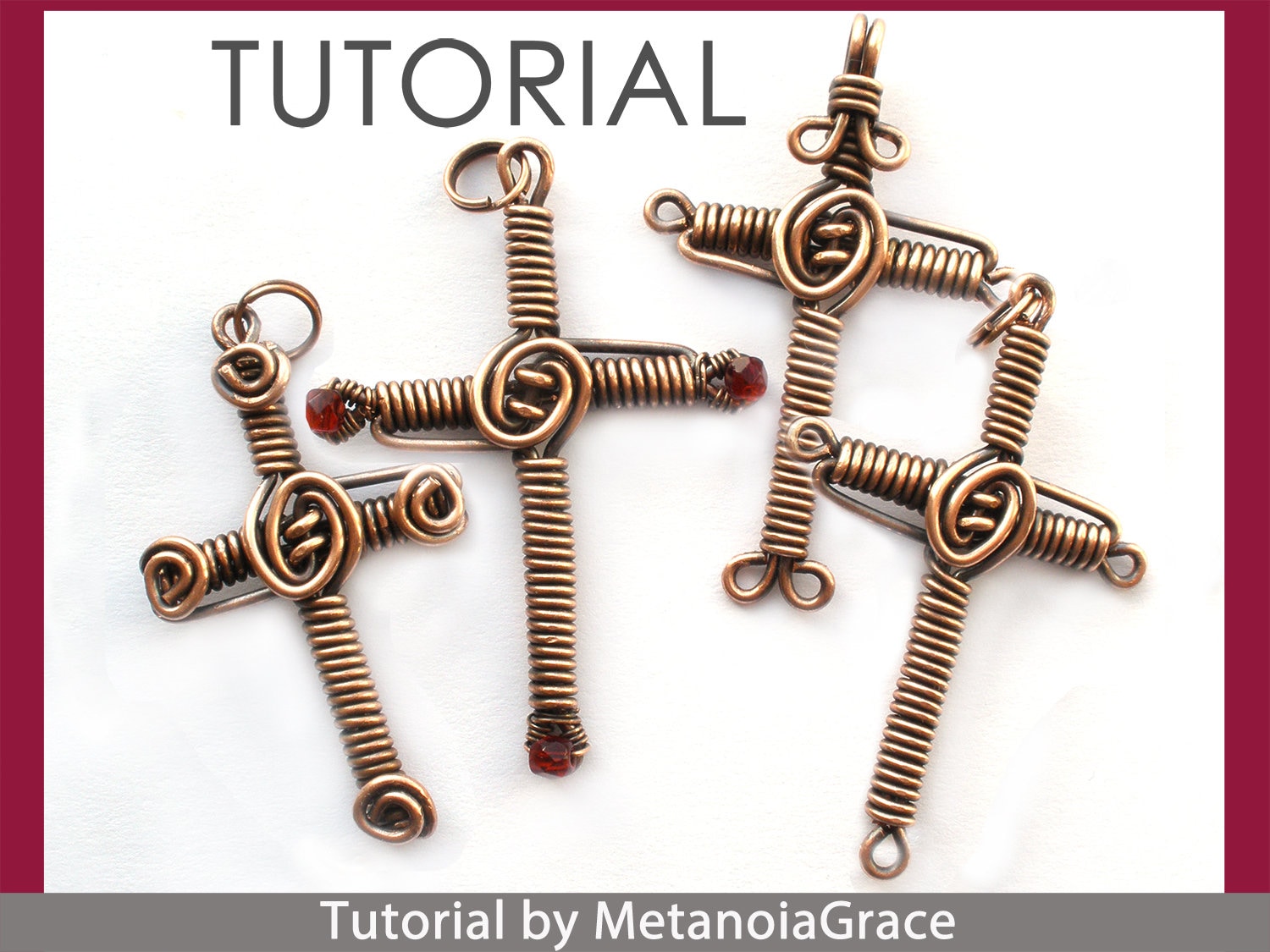 Cross Tutorial, Wire Cross Pattern, Wire Wrapping Pendant Tutorial ...