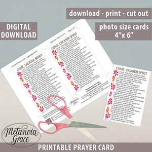 Come Creator Spirit, Printable Pentecost Holy Spirit Hymn, Holy Ghost ...