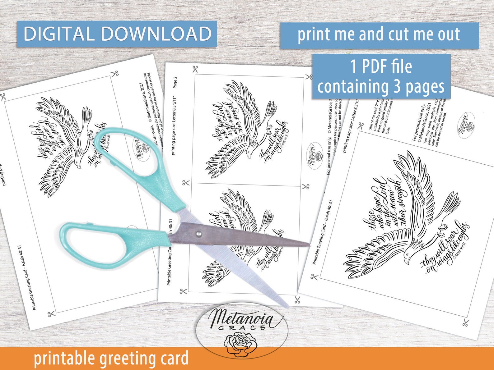 Isaiah 40:31 Soar on Wings Like Eagles Eagle Wings Soar - Etsy