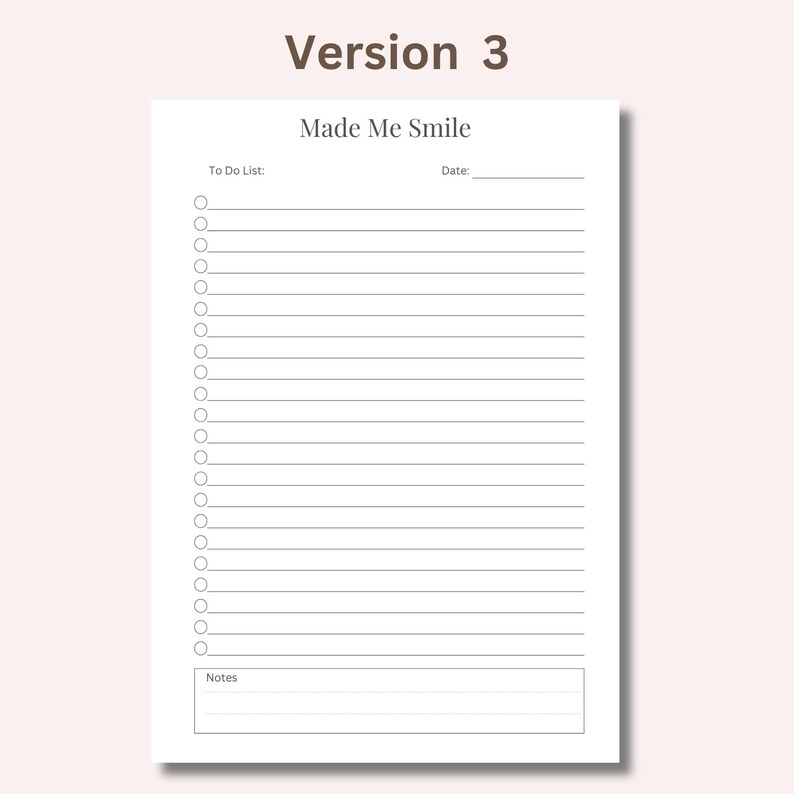 Daily Checklist, To-do List Printable PDF, Daily & Weekly Planner ...
