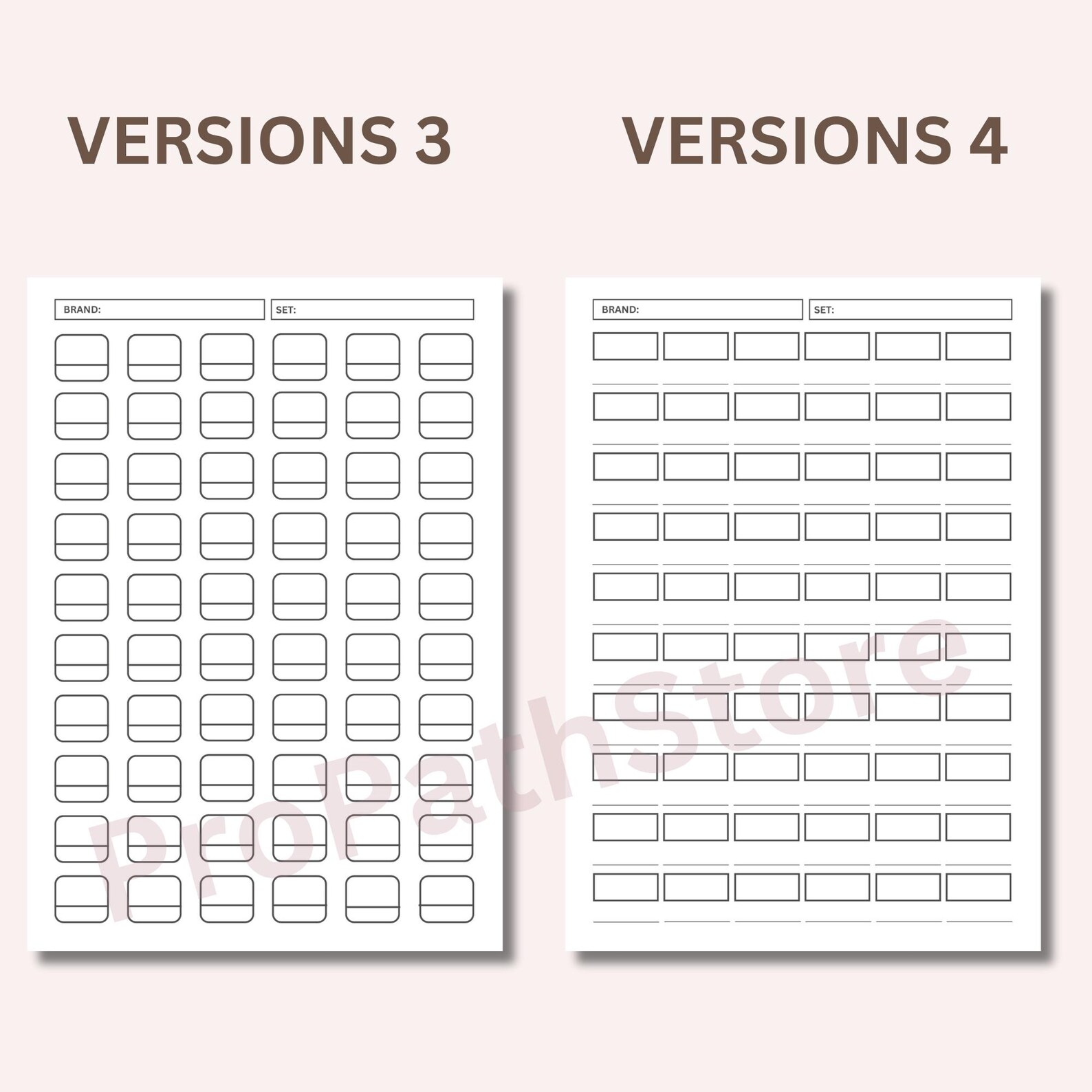 Printable Color Swatch Chart for Alcohol Markers (digital Download) - Etsy