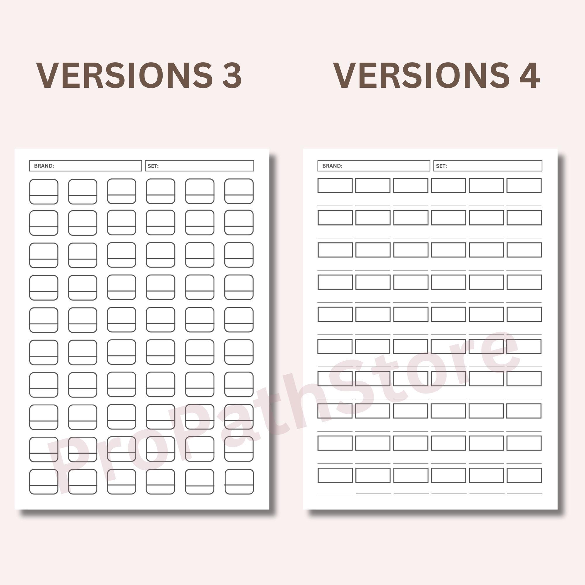 Printable Color Swatch Chart for Alcohol Markers (digital Download) - Etsy
