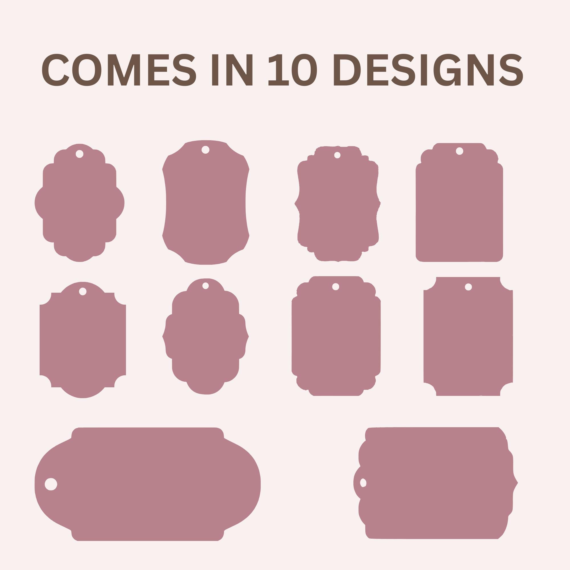 Printable Tag Frames, Easy Drag & Drop Template, Canva Frames, Tag ...