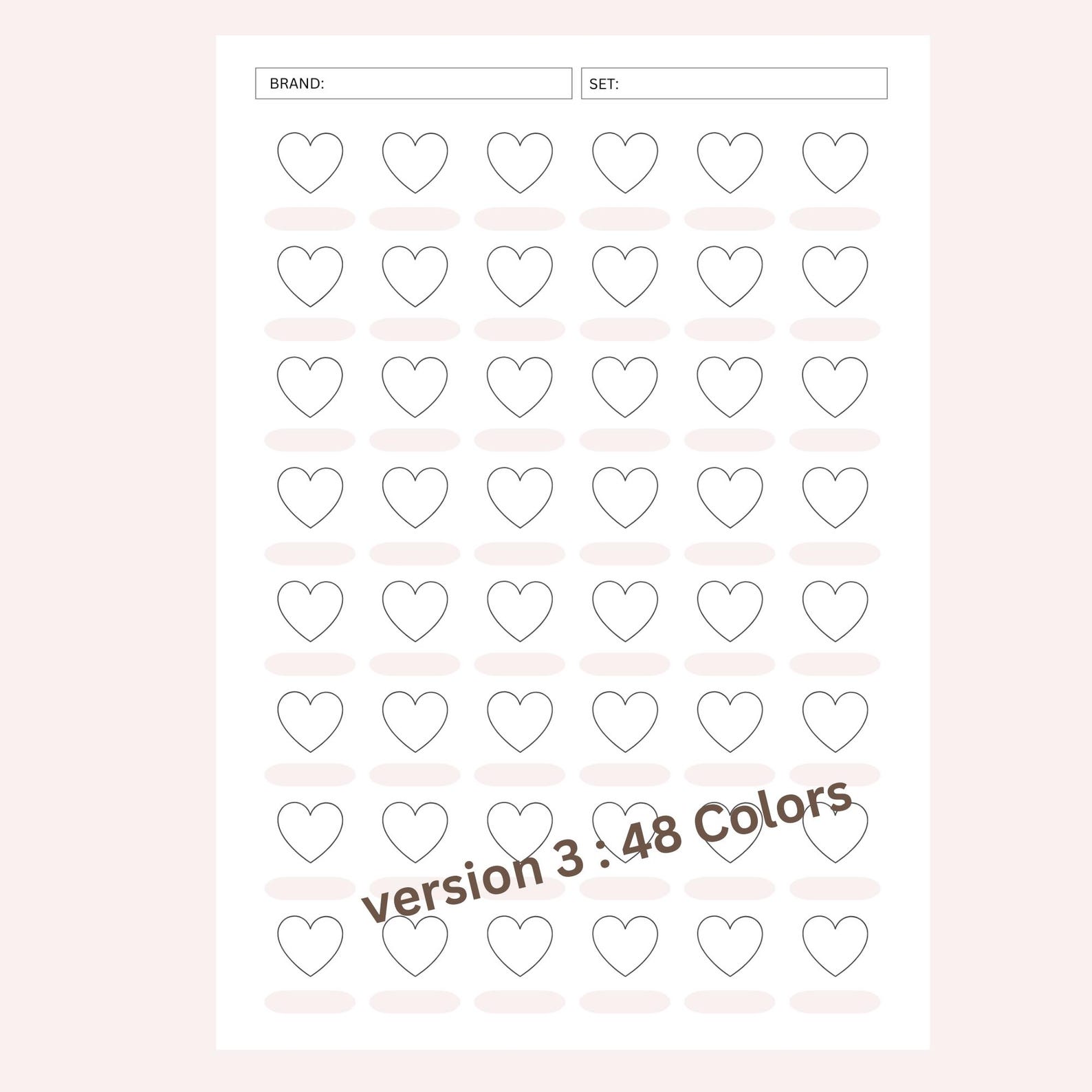 Printable Color Swatch Chart: Alcohol Marker, Copic, Ohuhu (PDF ...