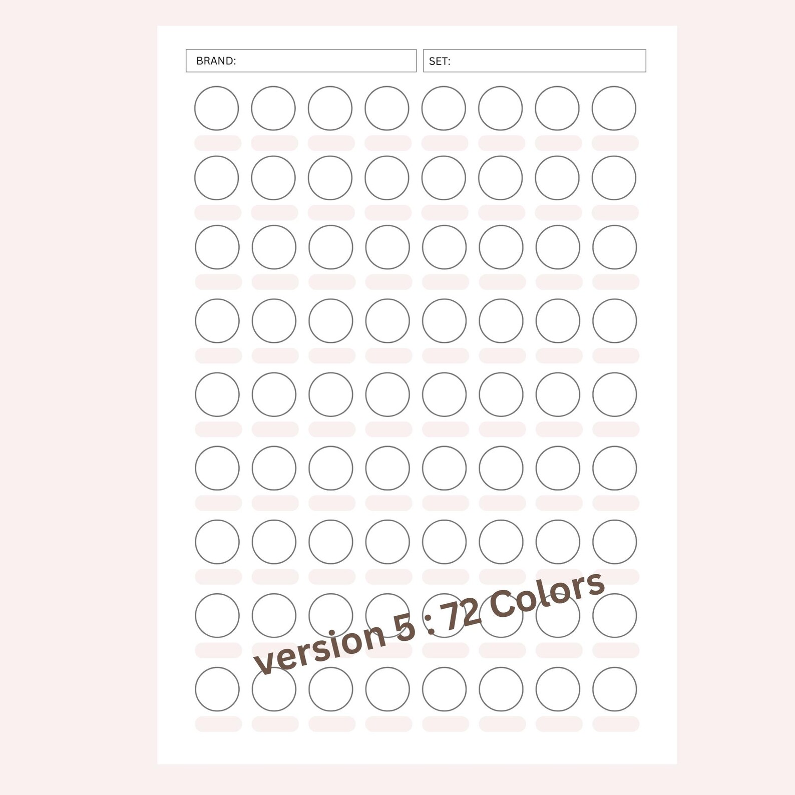 Printable Color Swatch Chart: Alcohol Marker, Copic, Ohuhu (PDF ...