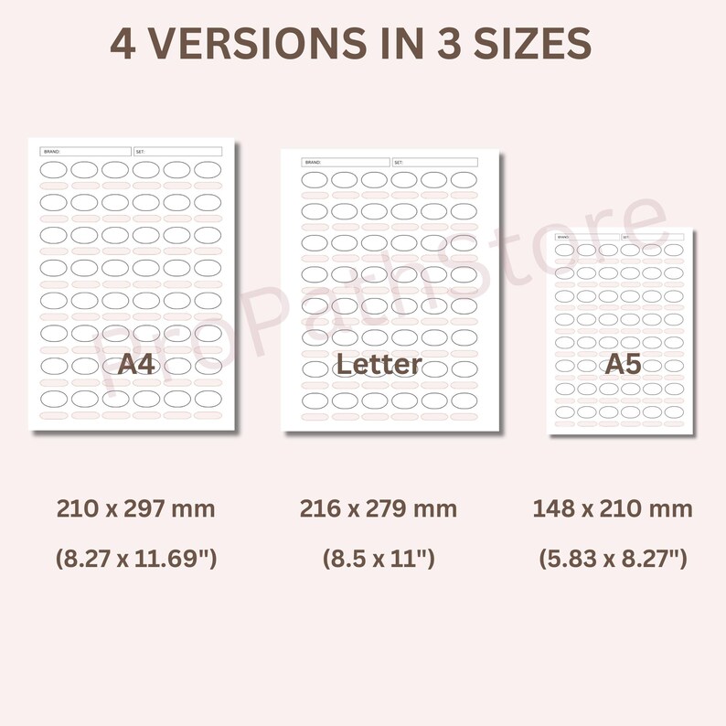 Color Swatch Chart Printable, Alcohol Marker Swatch Chart, Color ...