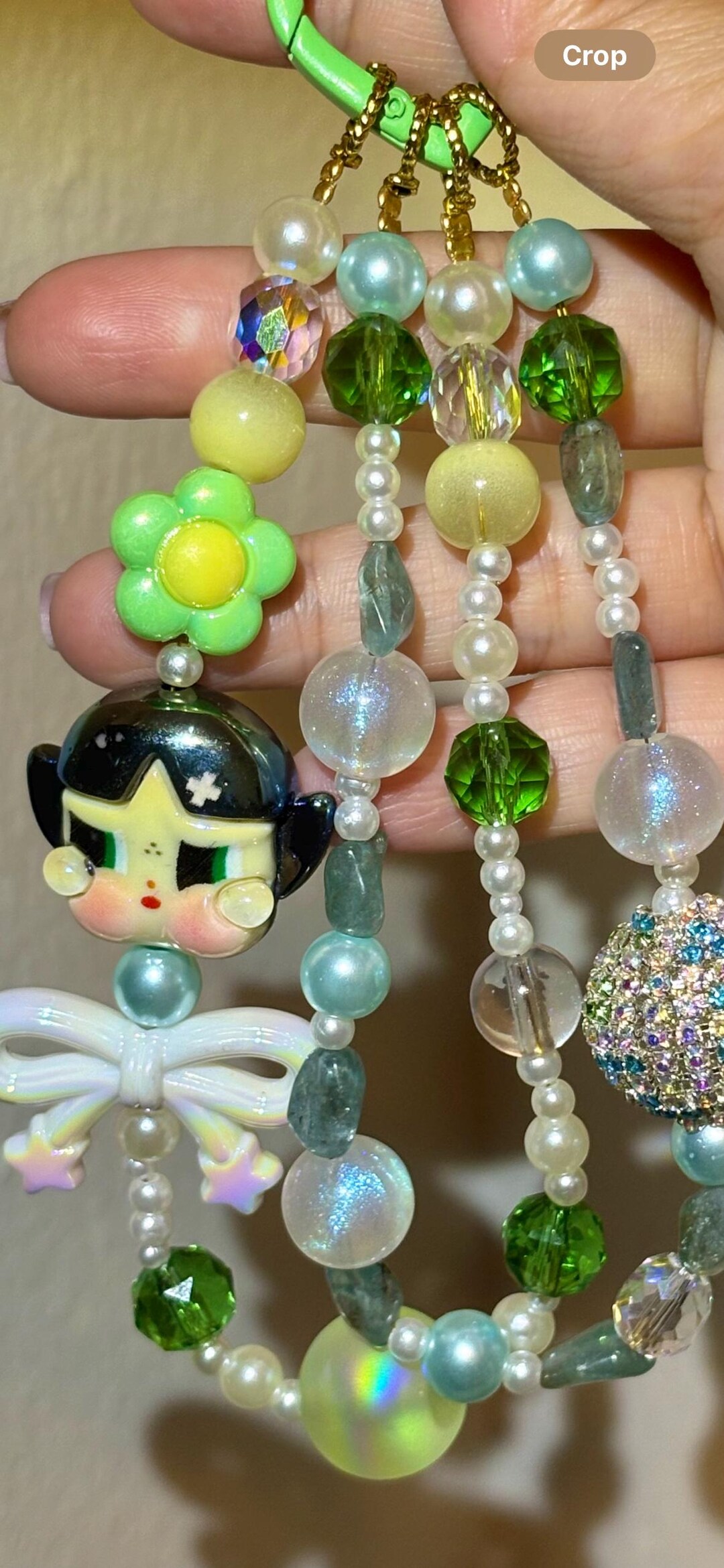 Crybaby Powerpuff Girls Phone Chain- Blue Apatite Crystal Enchanting ...