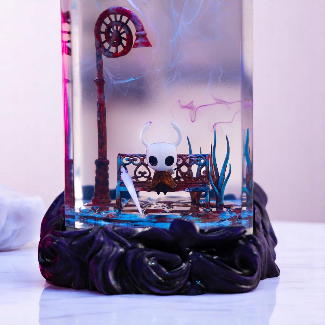 Ho.llow K.night Epoxy Lamp – Knight & Hornet Resin Diorama Light ...