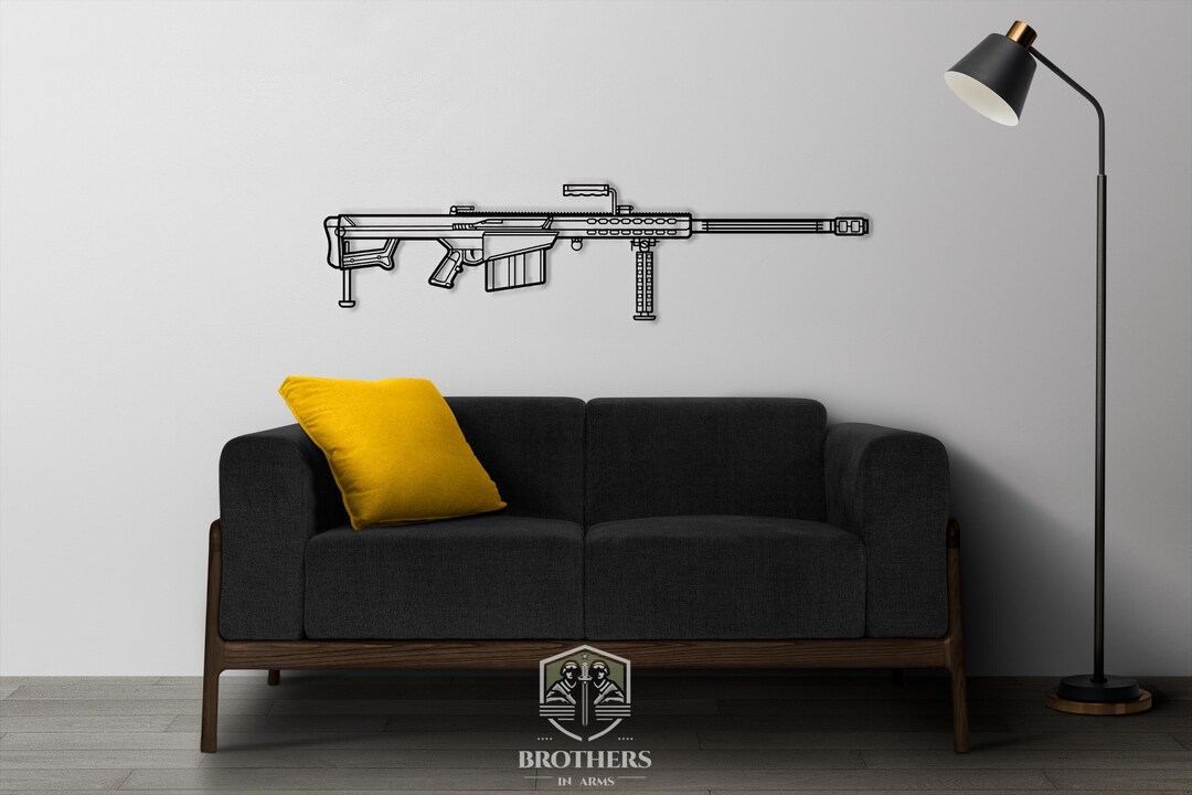 M82A1 Barret 50 Cal SWS DXF Cut File, Svg Cut File for Cricut, Dxf ...