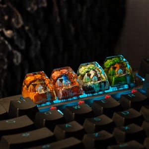 Happy House Style Keycap Set | Vintage Home Custom & Handmade for All ...