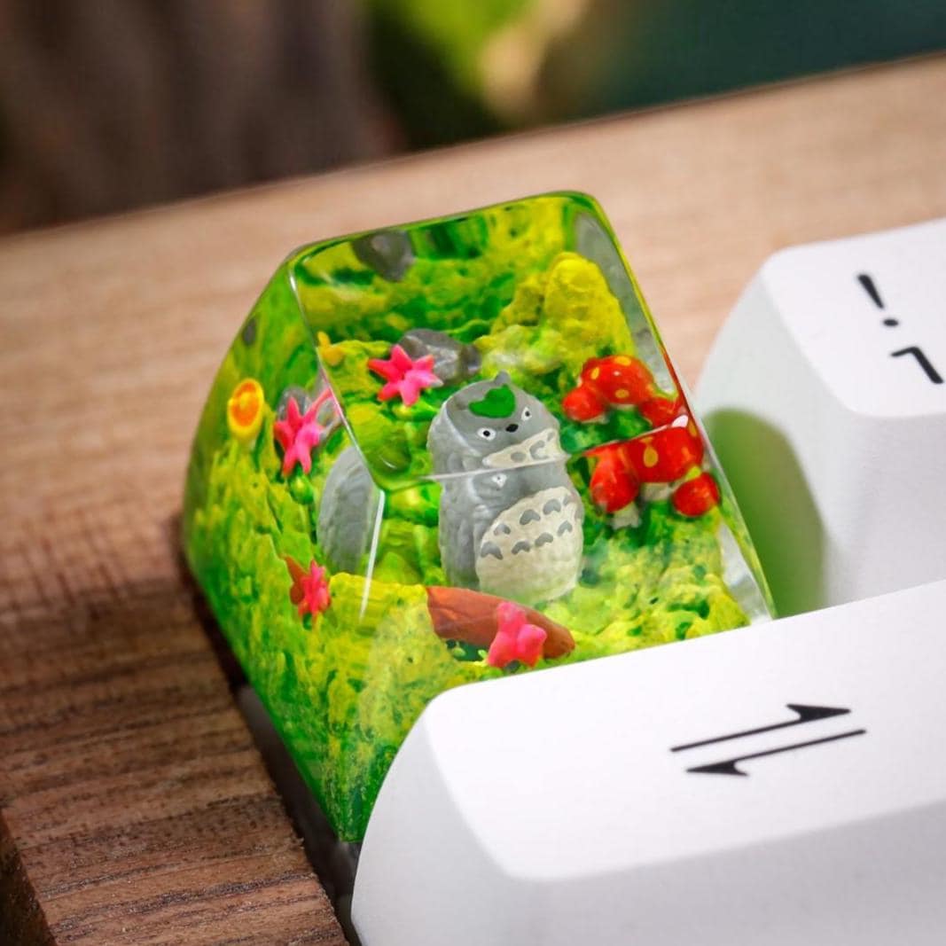 Keyboard Totoro Artisan Keycap for MX Style Mechanical Switches Gaming ...