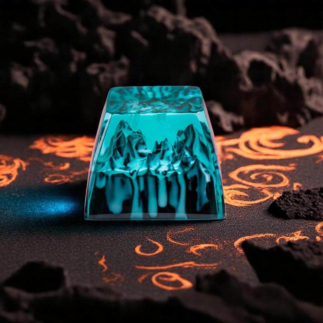 Snow Mountain Artisan Keycap, Natural Keycap, Cute Keycaps, Snow Winter ...