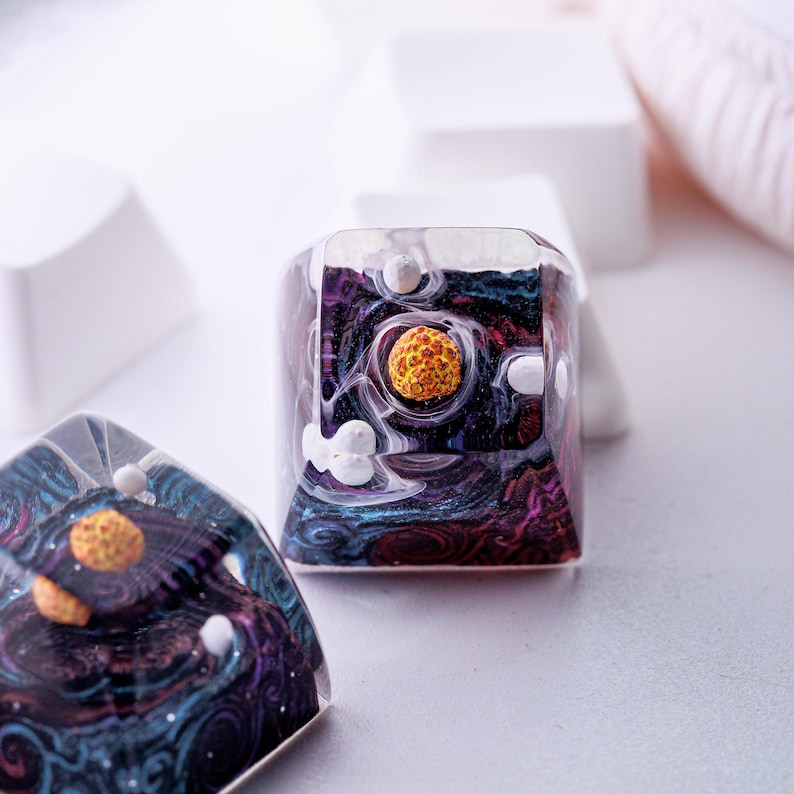 Planet Keycap, Solar Systerm Keycap, Galaxy Keycap, Universe Keycap, Keycap Set for MX Cherry ...