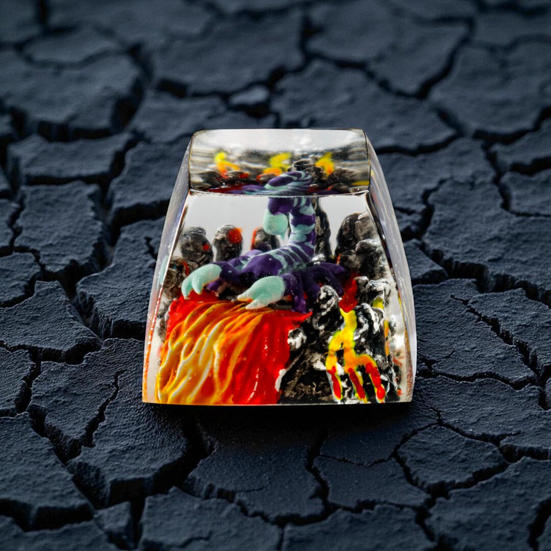 Lava Scorpion Resin Keycap 1U Handmade Artisan Keycap for Mechanical ...